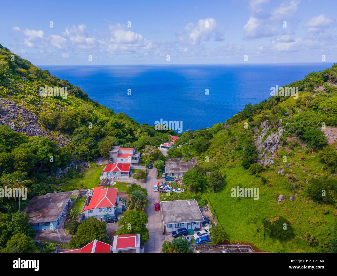 Saba island aerial hi-res stock photography and images - Alamy