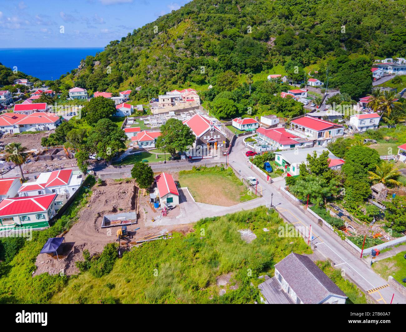 Saba island aerial hi-res stock photography and images - Alamy