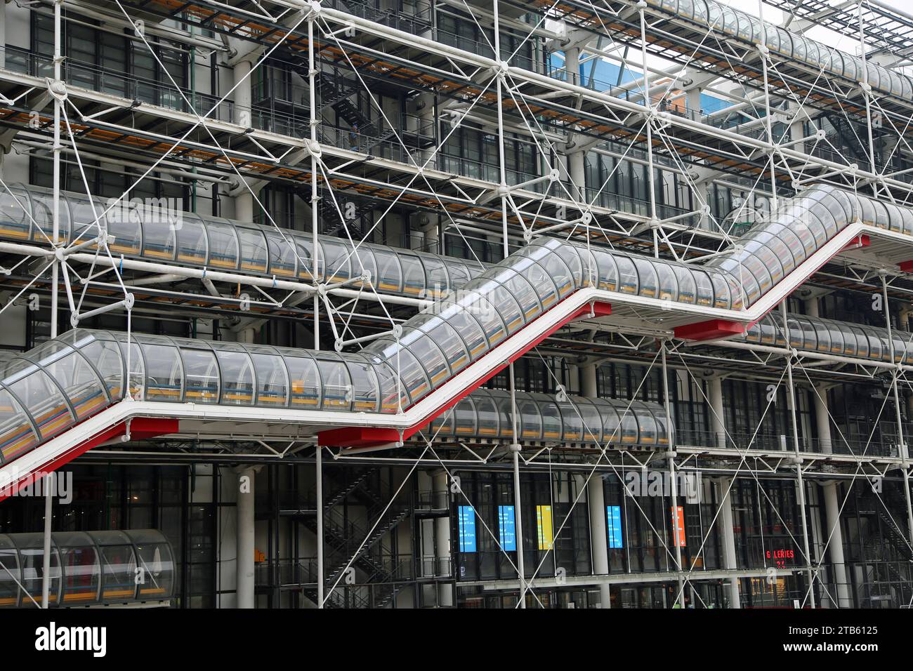 Centre Pompidou Facade, Paris Stock Photo - Alamy