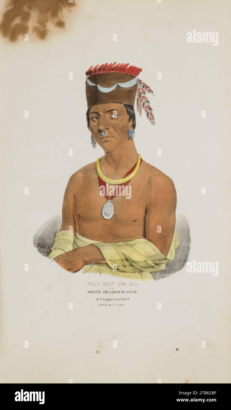 WAA-BIN-DE-BA or the White Headed Eagle; A Chippeway Chief, from The ...