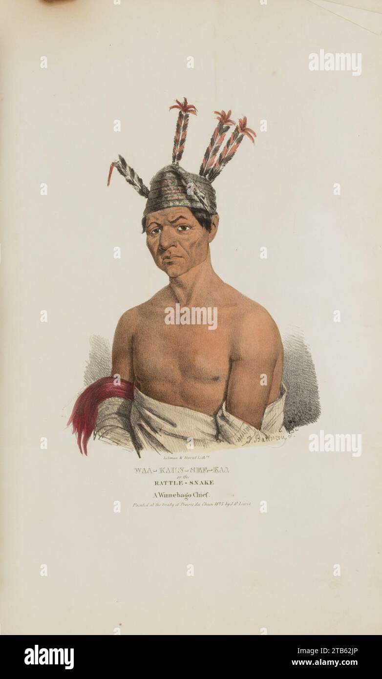 WAA-KAUN-SEE-KAA or the Rattle Snake; A Winnebago Chief, from The ...