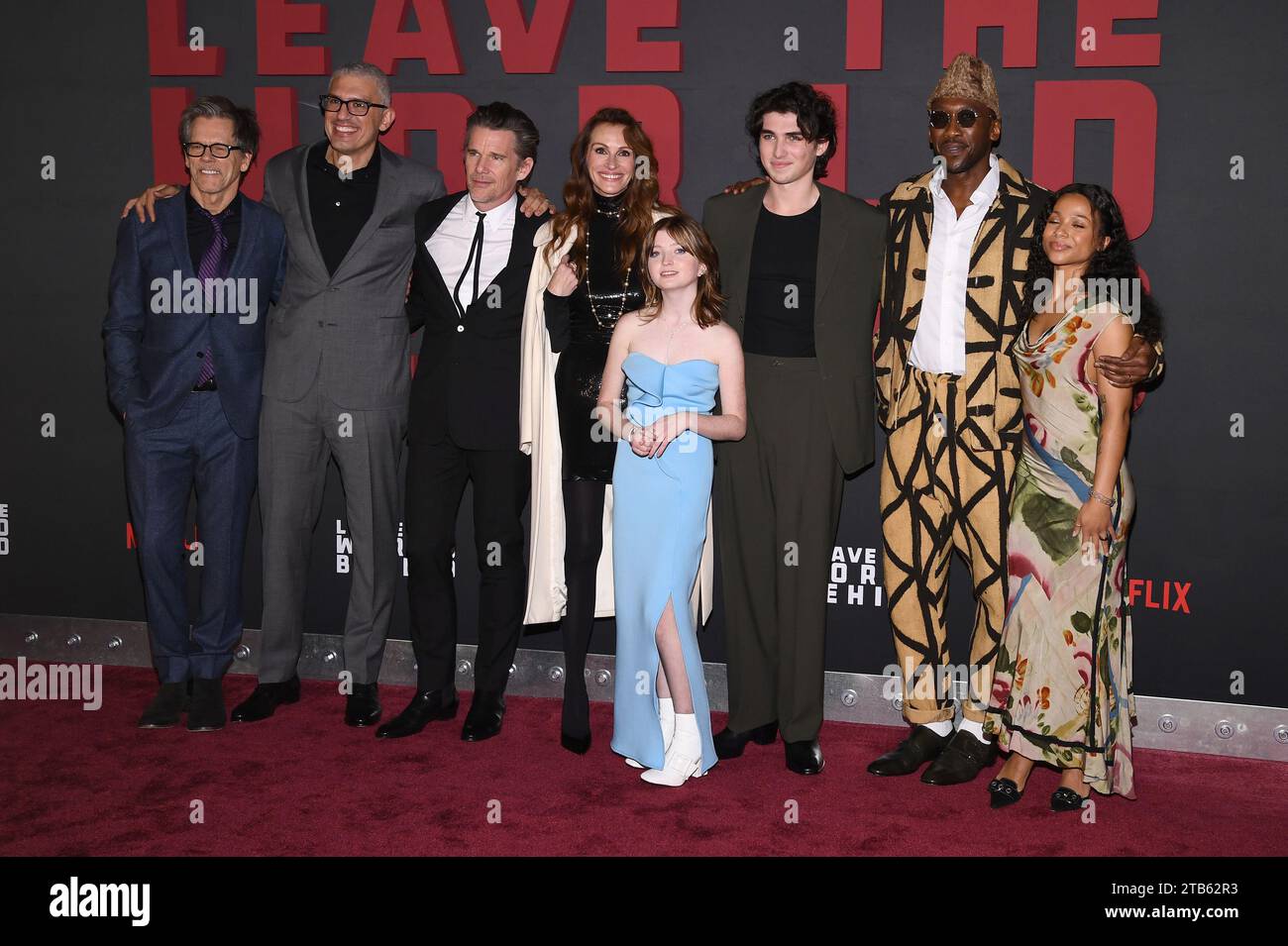 New York, USA. 04th Dec, 2023. (L-R) Kevin Bacon, Sam Esmail, Ethan ...