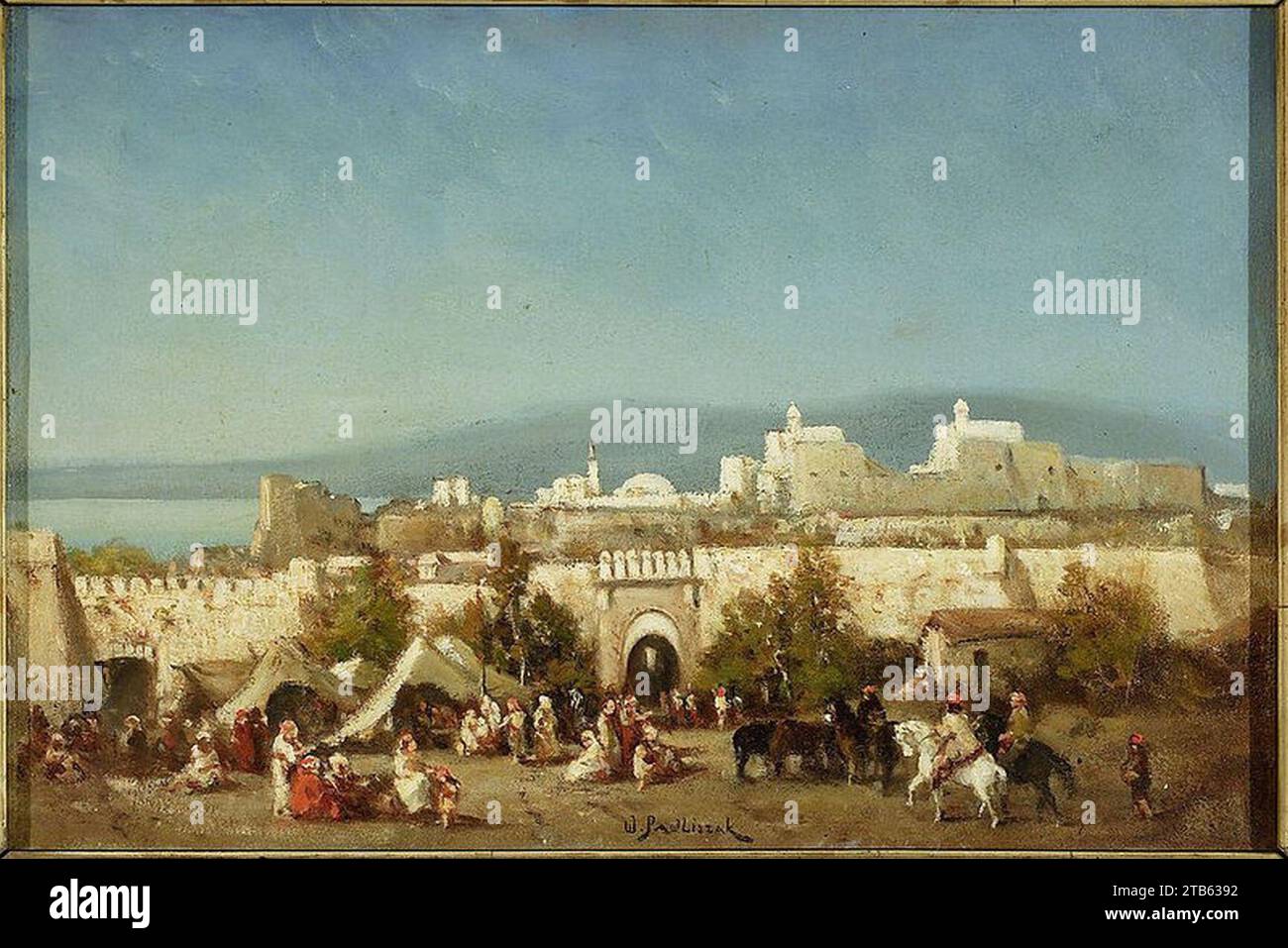 Wacław Pawliszak - Southern landscape with staffage Stock Photo - Alamy