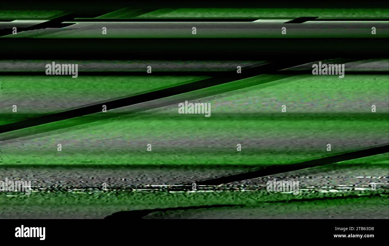 VHS glitch analog noise tape rewind grain lines Stock Photo - Alamy