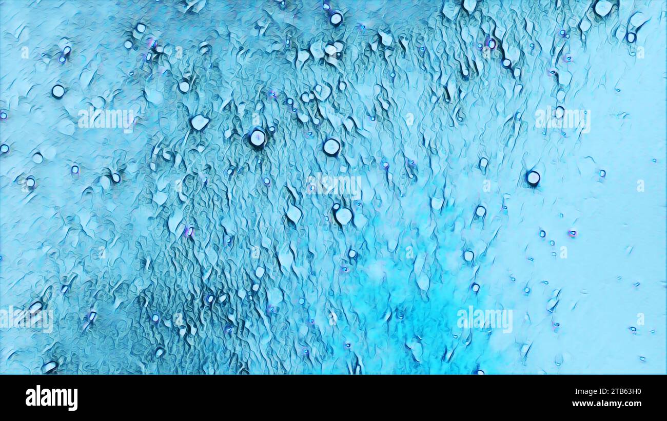 Water drops texture abstract artwork blue bubbles Stock Photo - Alamy