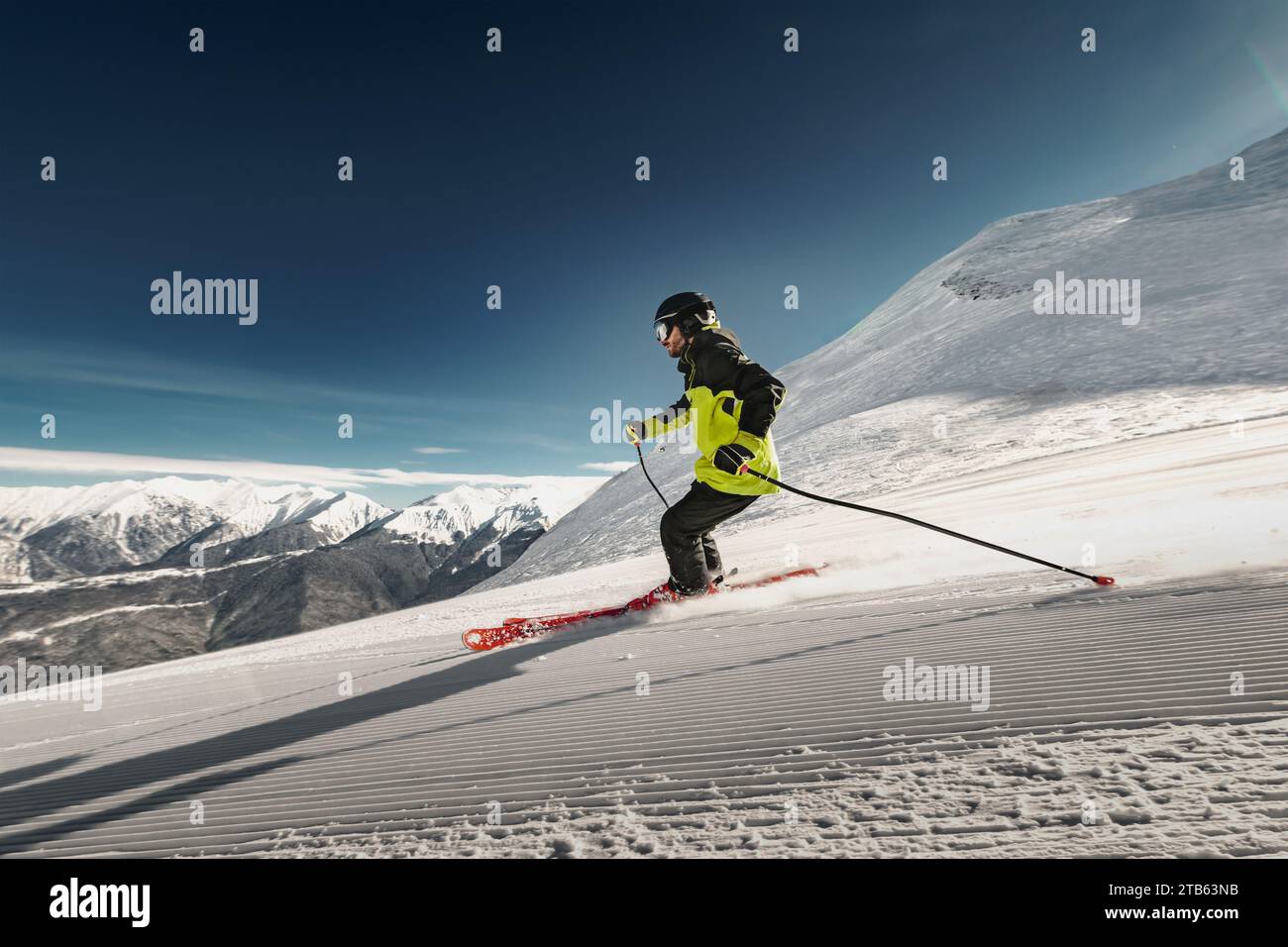 Guy skier riding on snow hi-res stock photography and images - Alamy