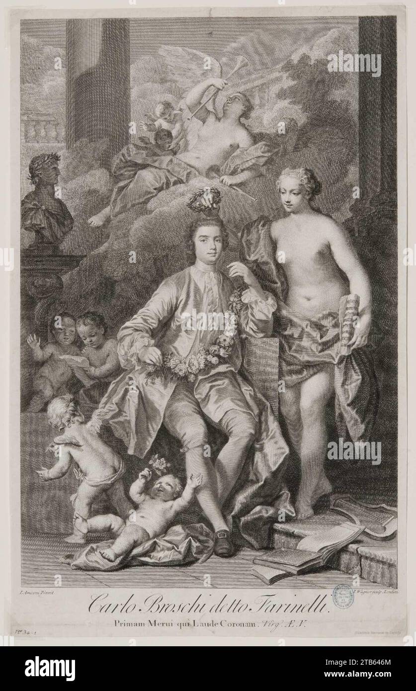 Wagner-Carlo Broschi detto Farinelli-BNE Stock Photo - Alamy