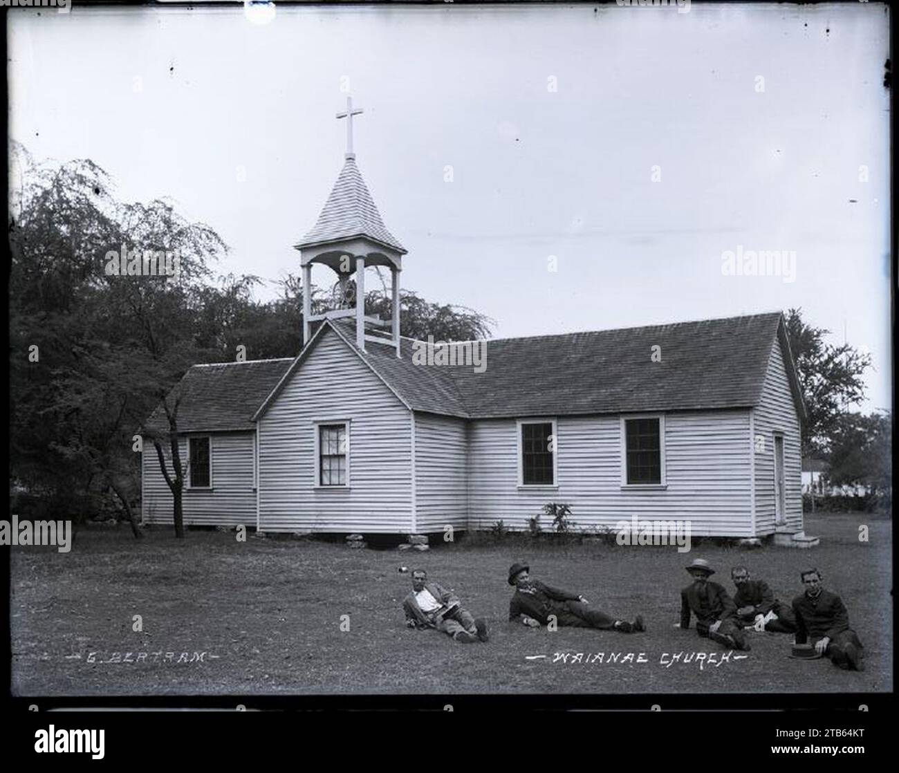 Waianae Roman Catholic Church, back view, photograph by Brother Bertram ...