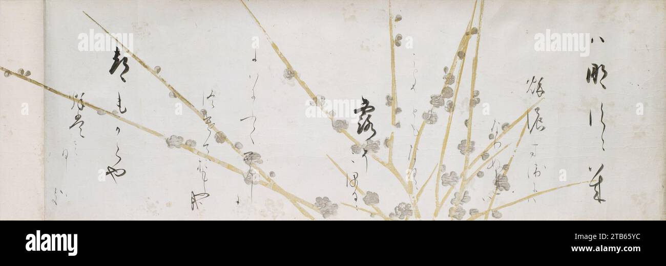 Waka over printed designs by Honami Koetsu Stock Photo - Alamy