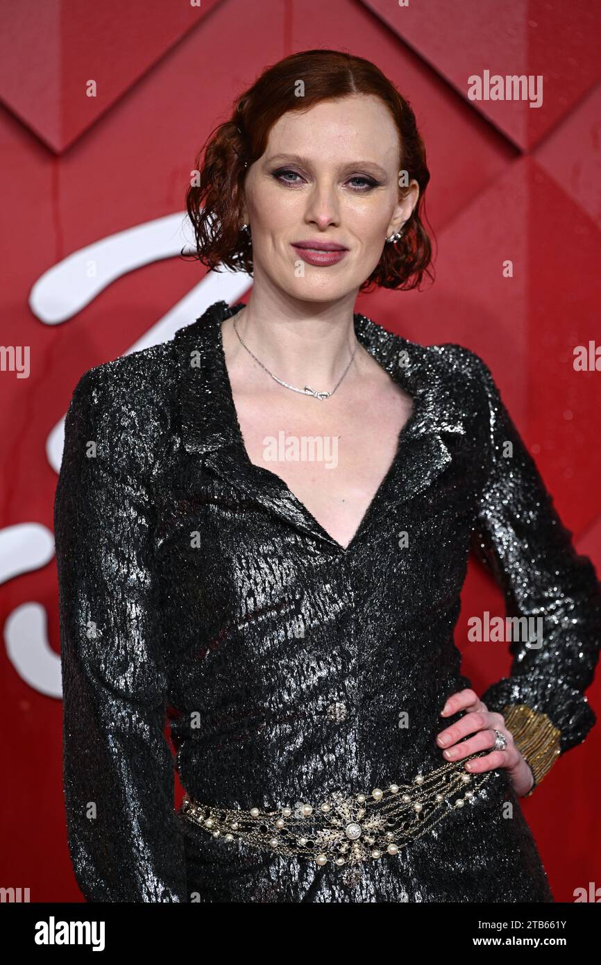 London, UK. December 4th, 2023. Karen Elson arriving at the Fashion ...