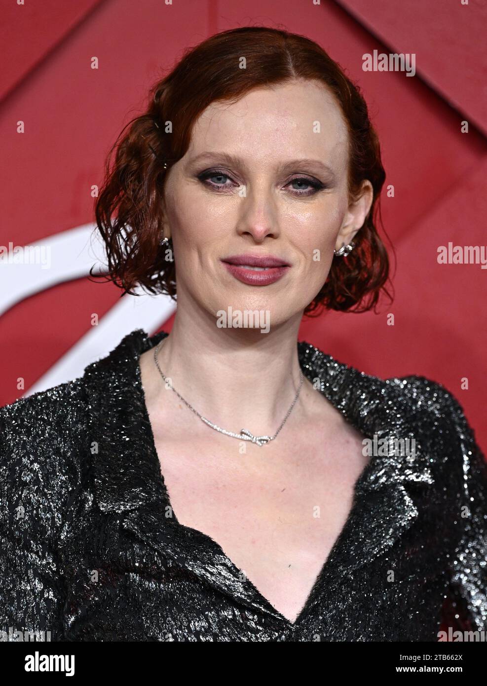 London, UK. December 4th, 2023. Karen Elson arriving at the Fashion ...