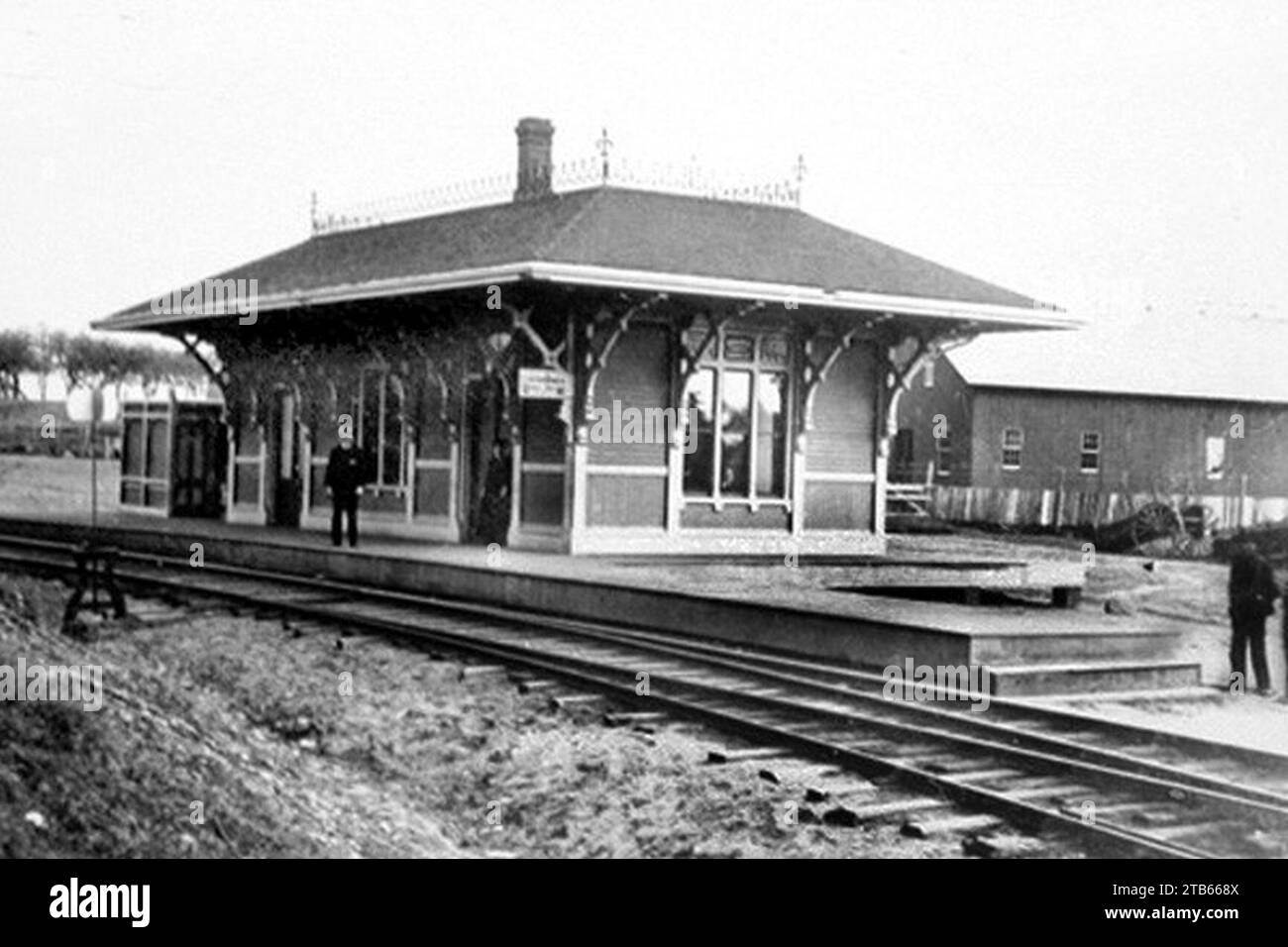 Wakefield Station of the Narragansett Pier Rail Road, ca. 1910 Stock ...