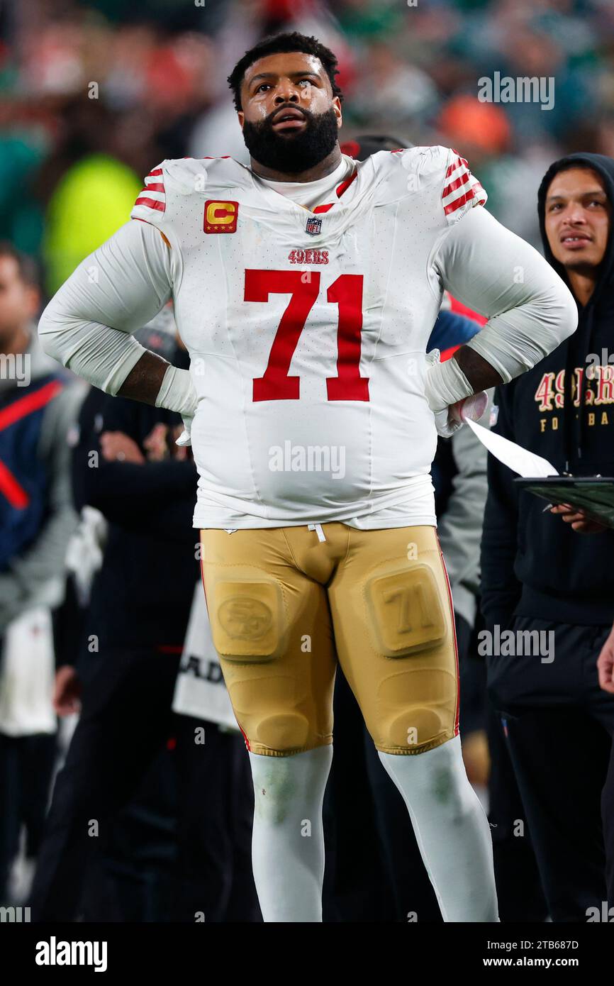 San Francisco 49ers offensive tackle Trent Williams (71) in action ...