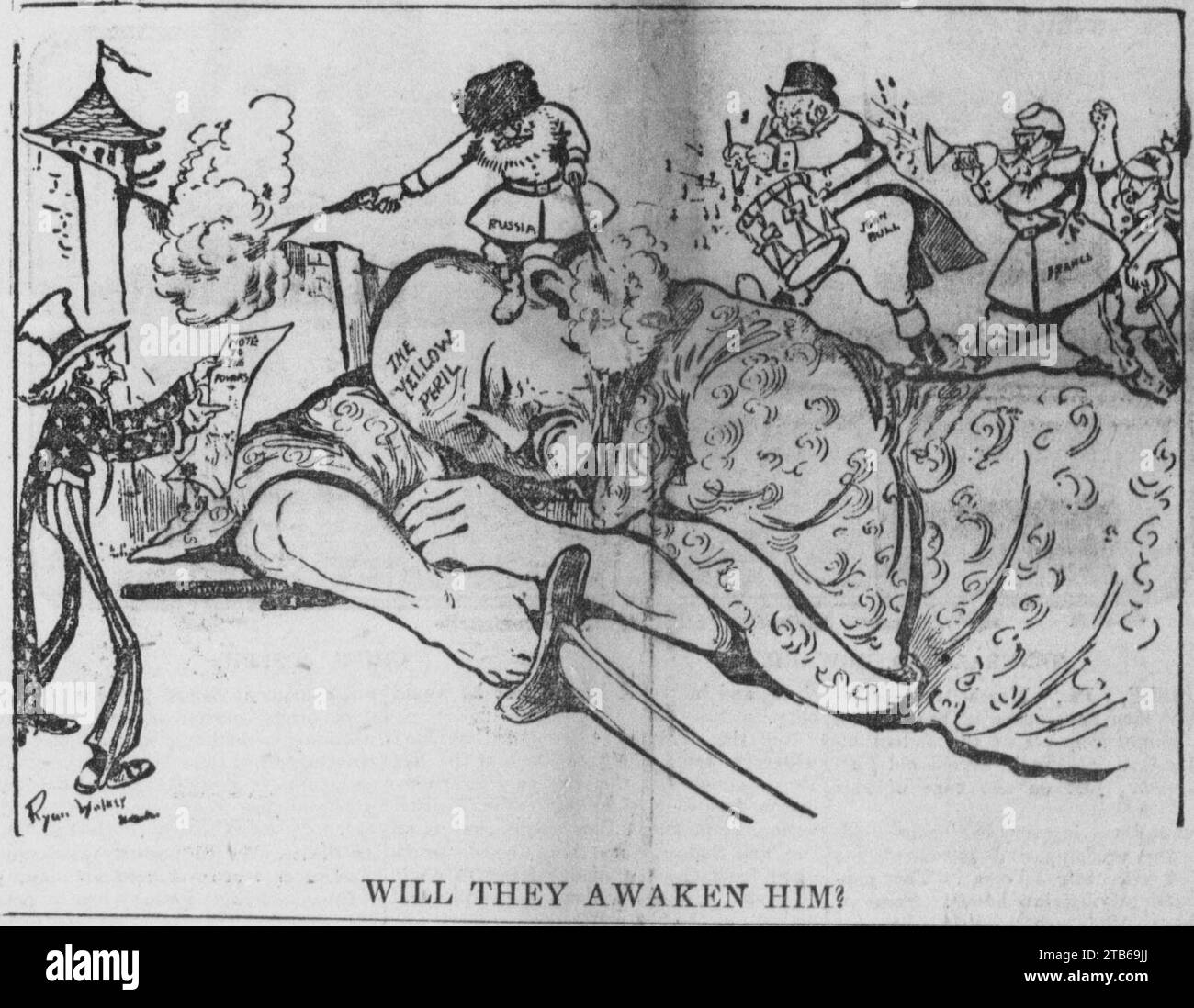 Walker cartoon about the risks of European nations fighting over Asian ...