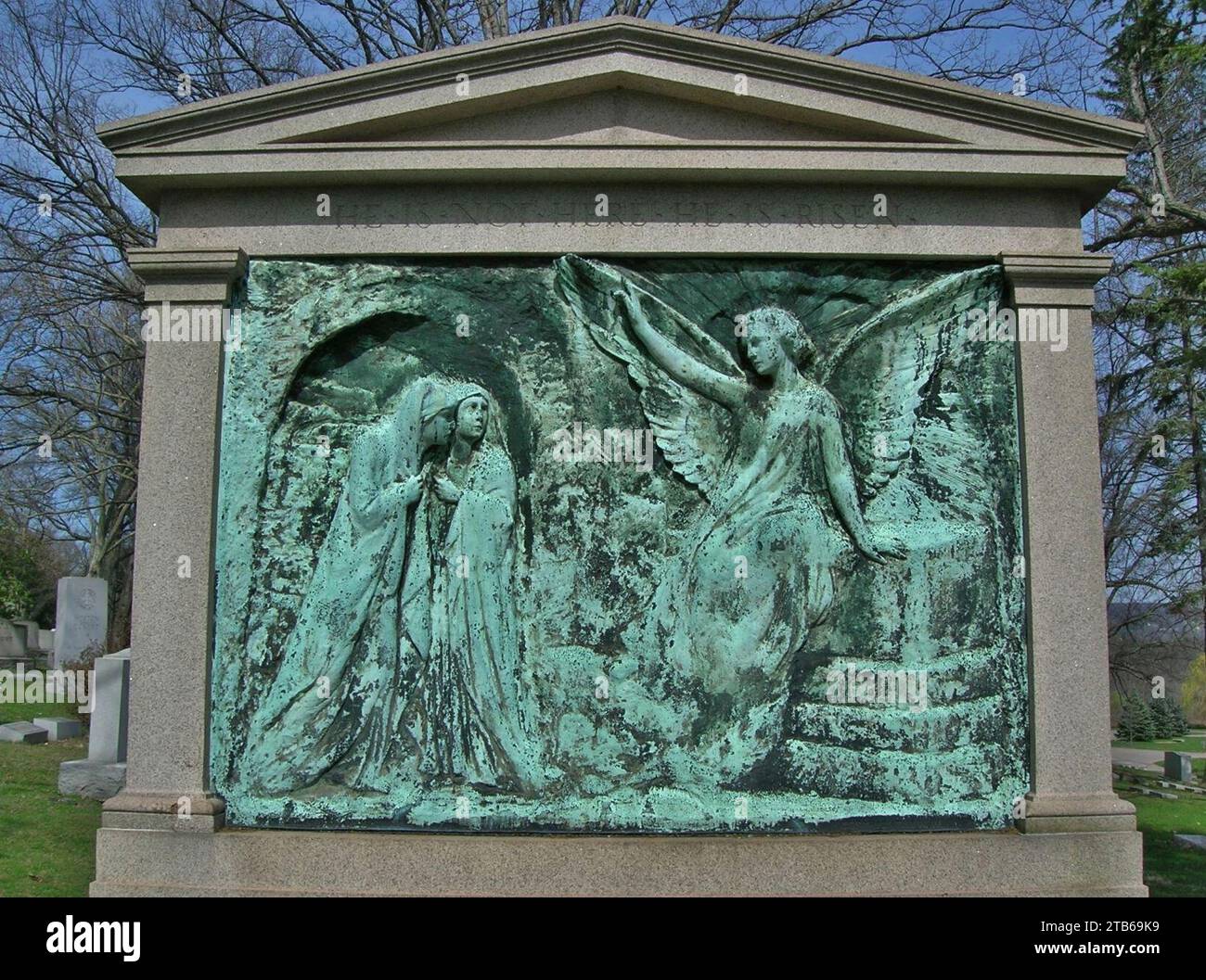 Walker Monument, Bronze Relief by Max Bachmann, Homewood Cemetery ...