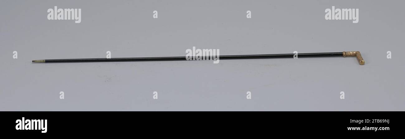 Walking stick with gilded handle Stick, late 19th century Stock Photo ...