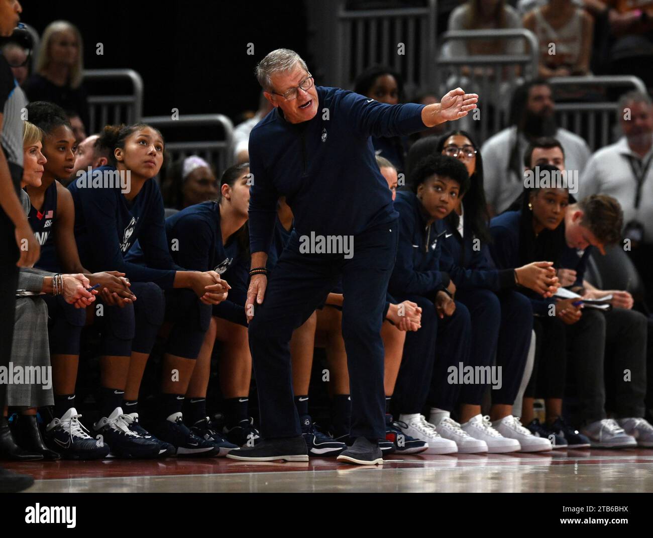 AUSTIN, TX - DECEMBER 03: University of Connecticut Huskies head coach ...
