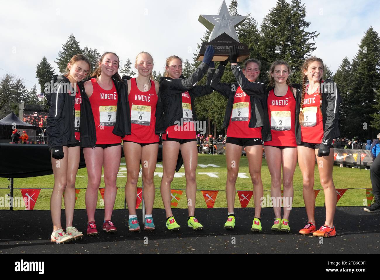 Members kinetic girls team from left heidi bergulund 8 hi-res stock ...