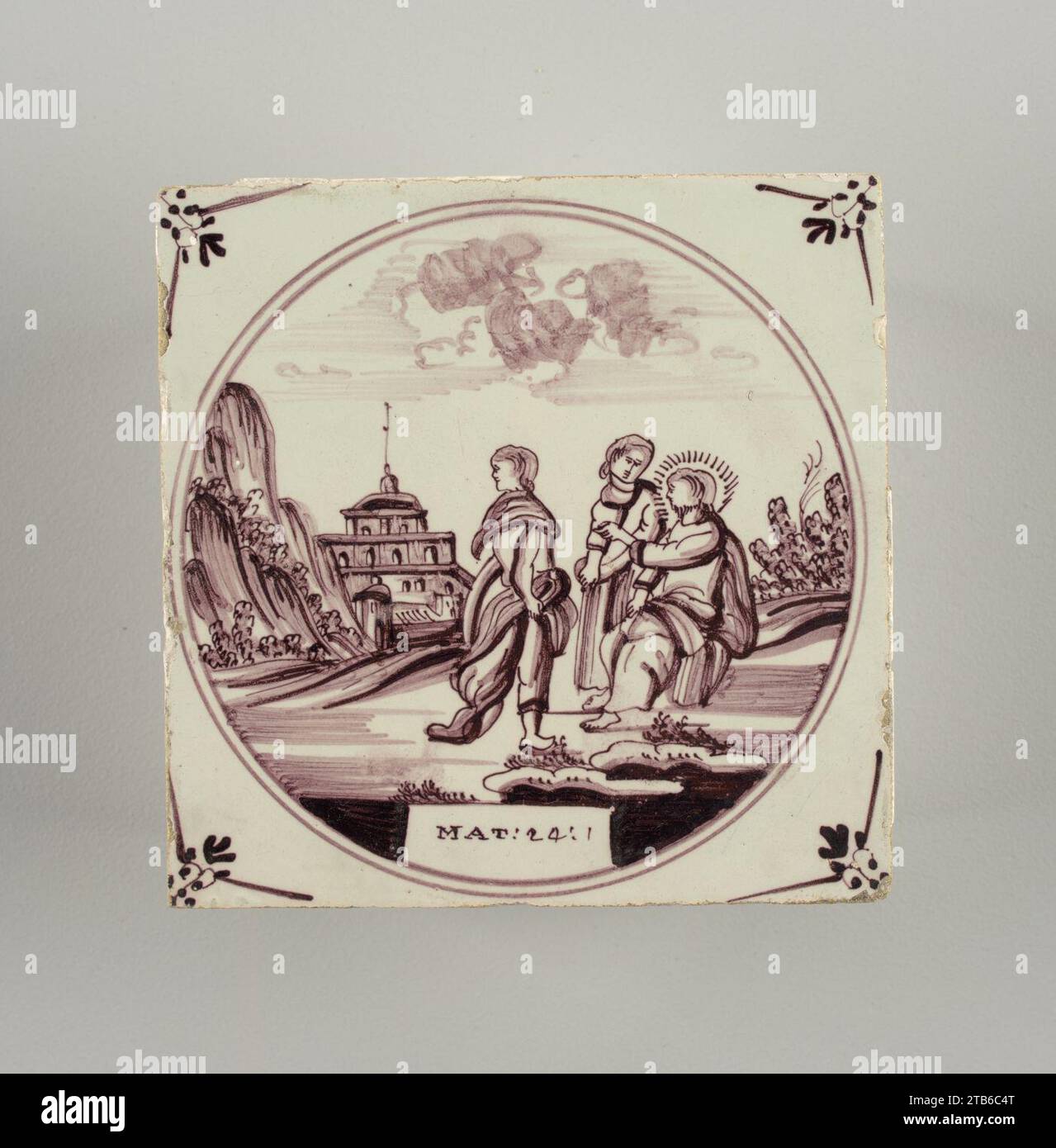 Wall Tile (Holland), 18th century Stock Photo - Alamy