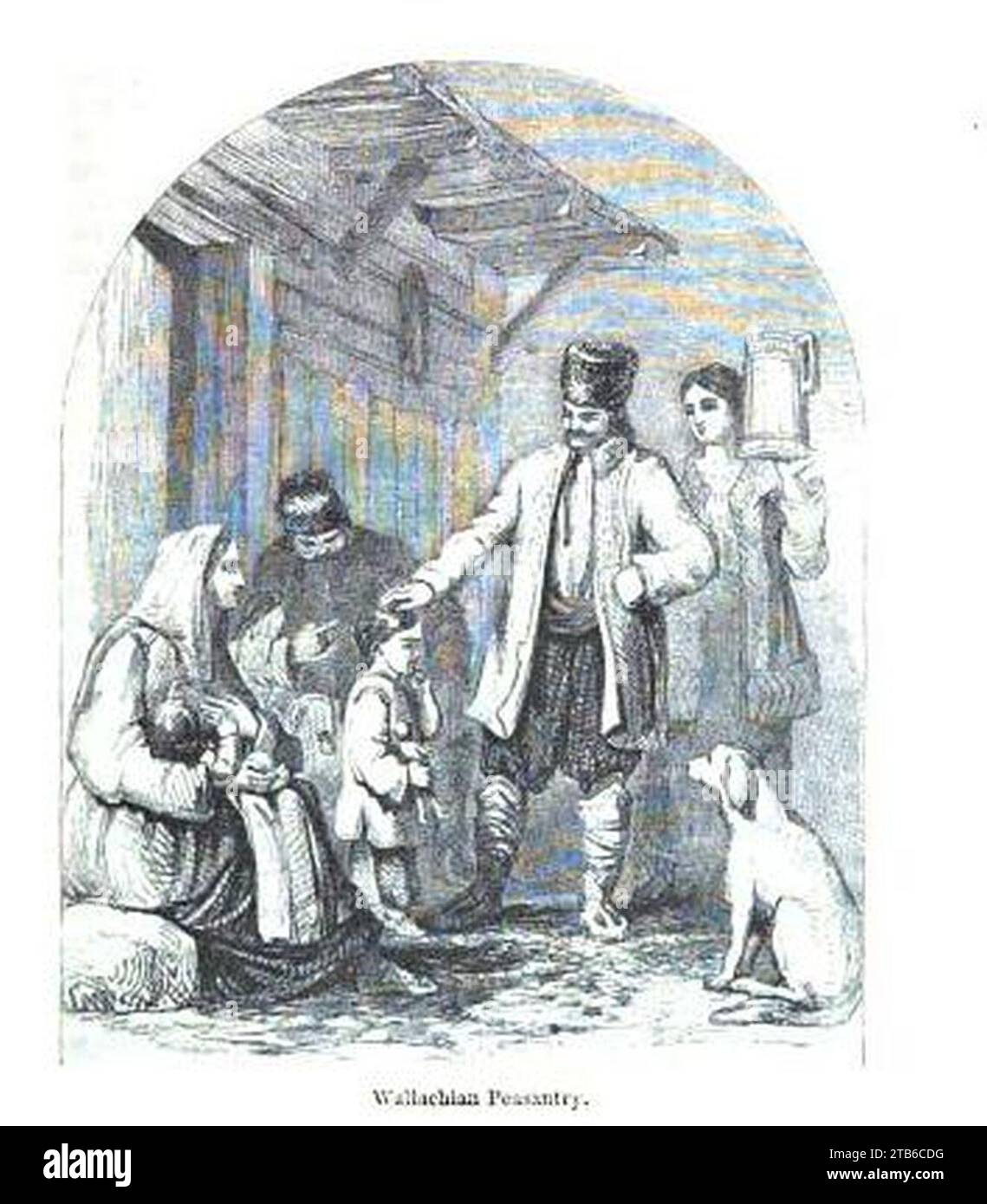 Wallachian Peasantry 1856 Stock Photo - Alamy