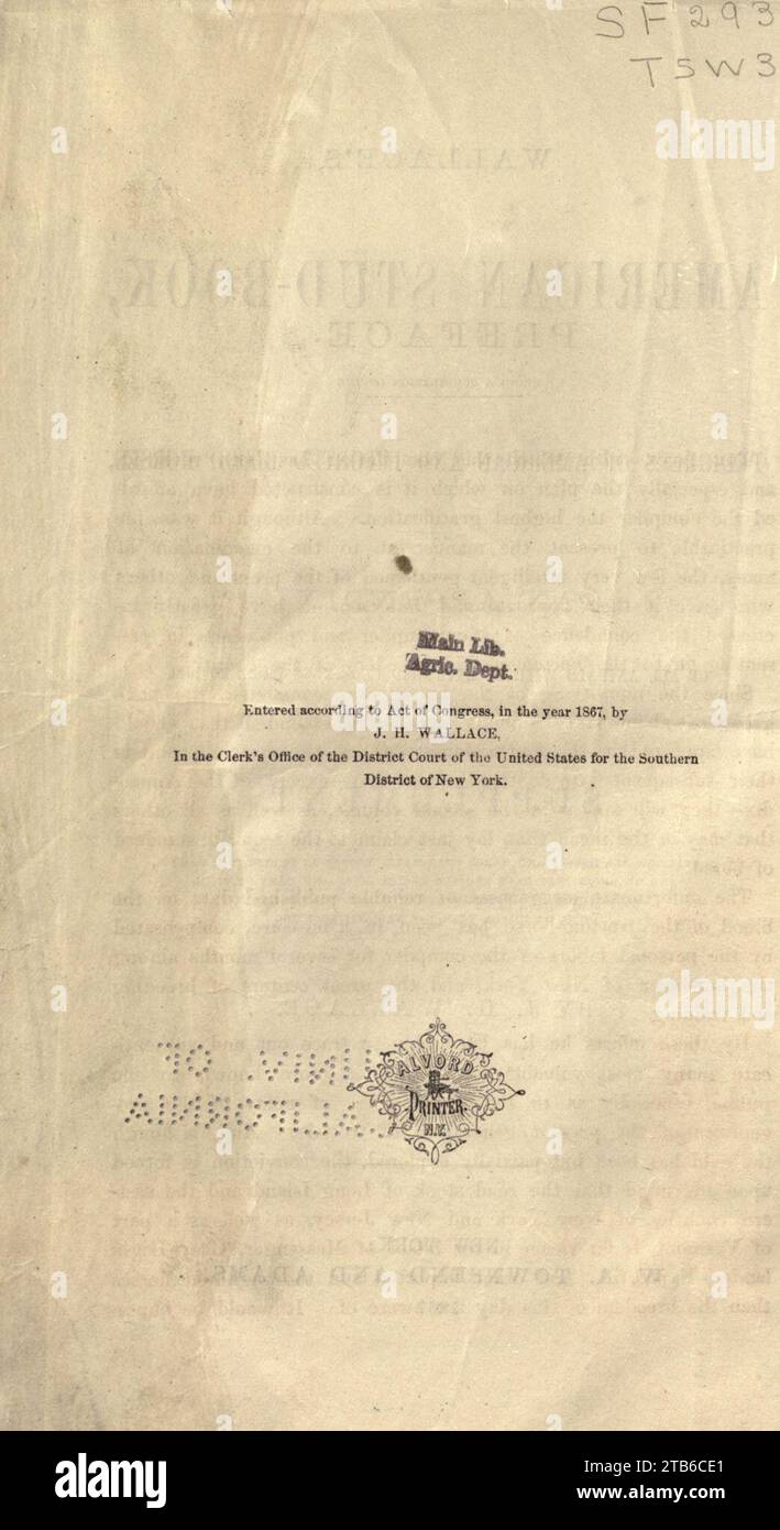 The stud book hi-res stock photography and images - Alamy