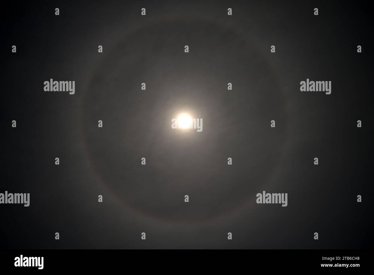 A rare moon was seen recently amidst black skies in Agartala, Tripura ...