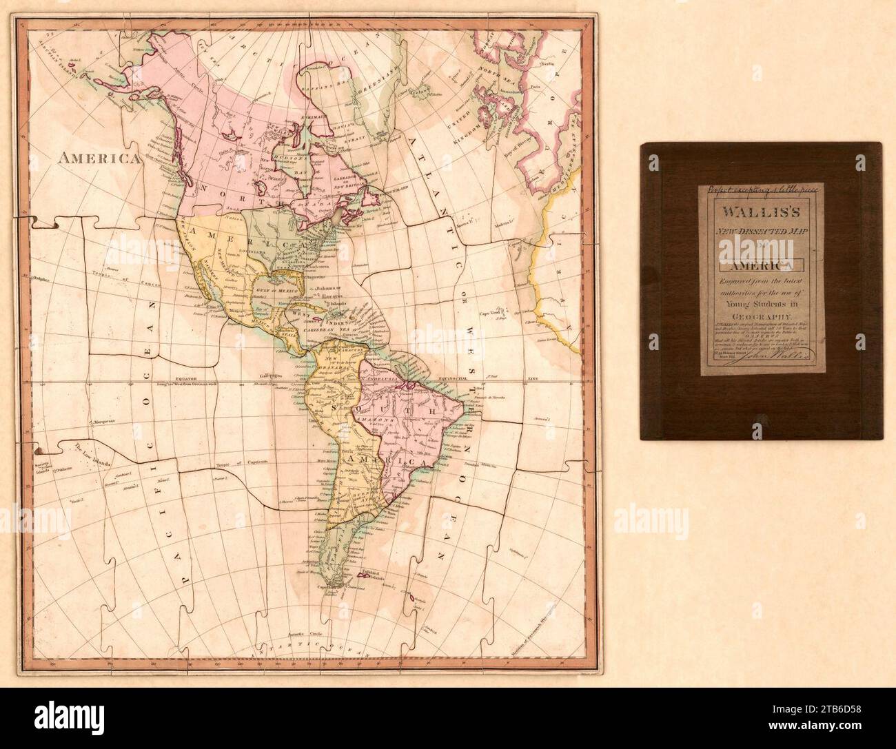Wallis's new dissected map of America, engraved from the latest ...