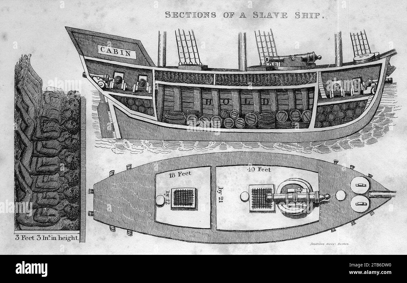 Slave ship Black and White Stock Photos & Images - Alamy