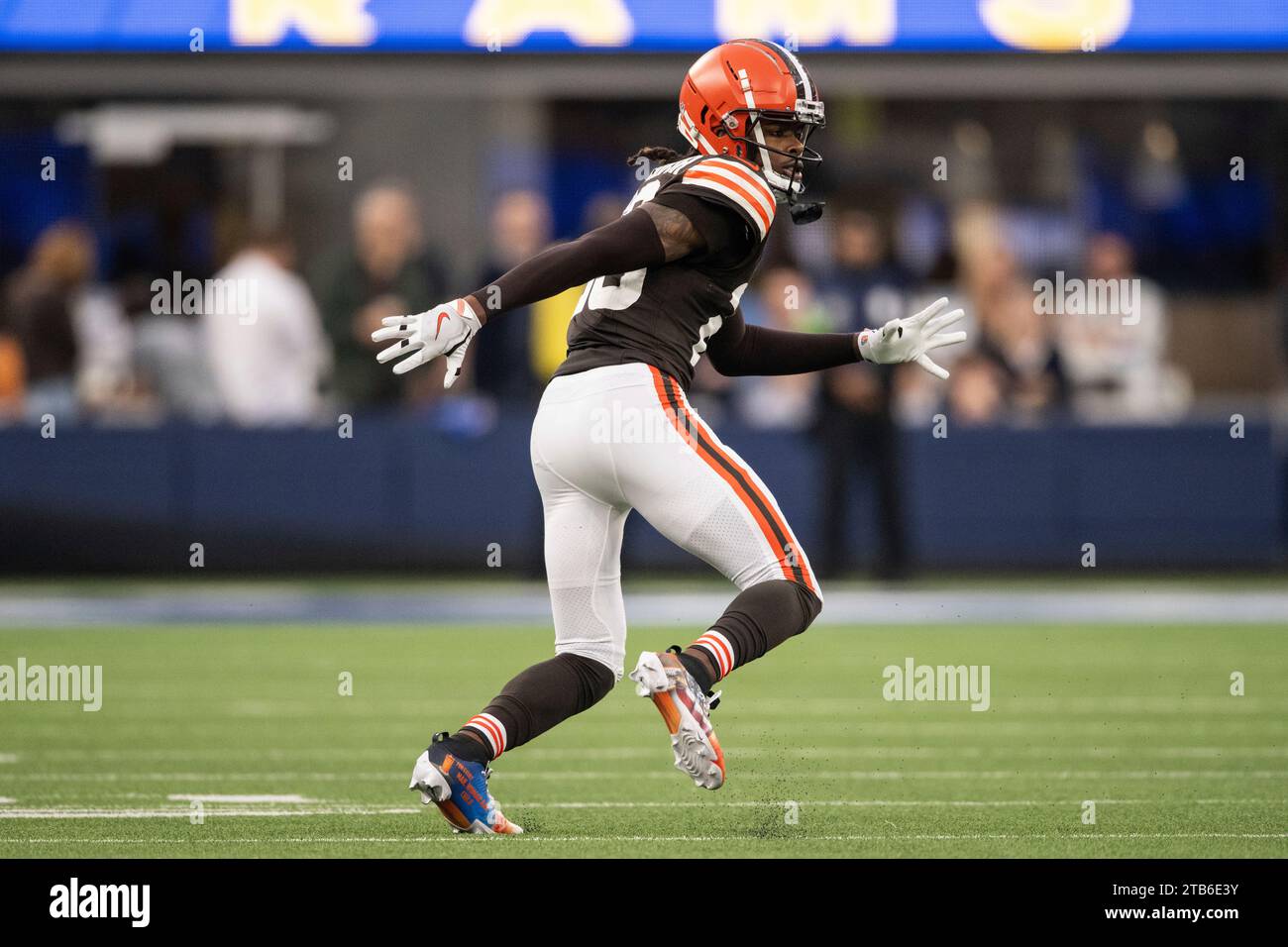 Cleveland Browns cornerback Martin Emerson Jr. (23) runs during an NFL ...