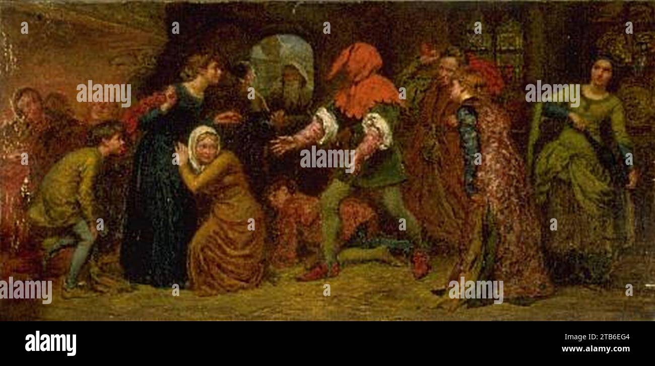 Walter Duncan - Blind-Man's-Buff Stock Photo - Alamy