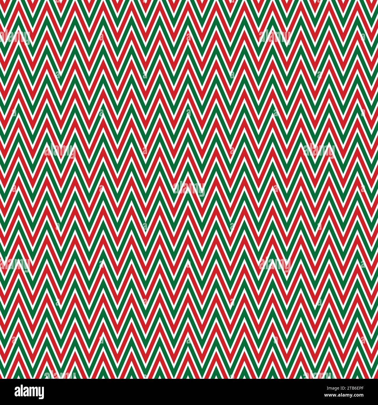 Christmas pattern chevron design wallpaper. Red, green and white color zigzag pattern Stock ...
