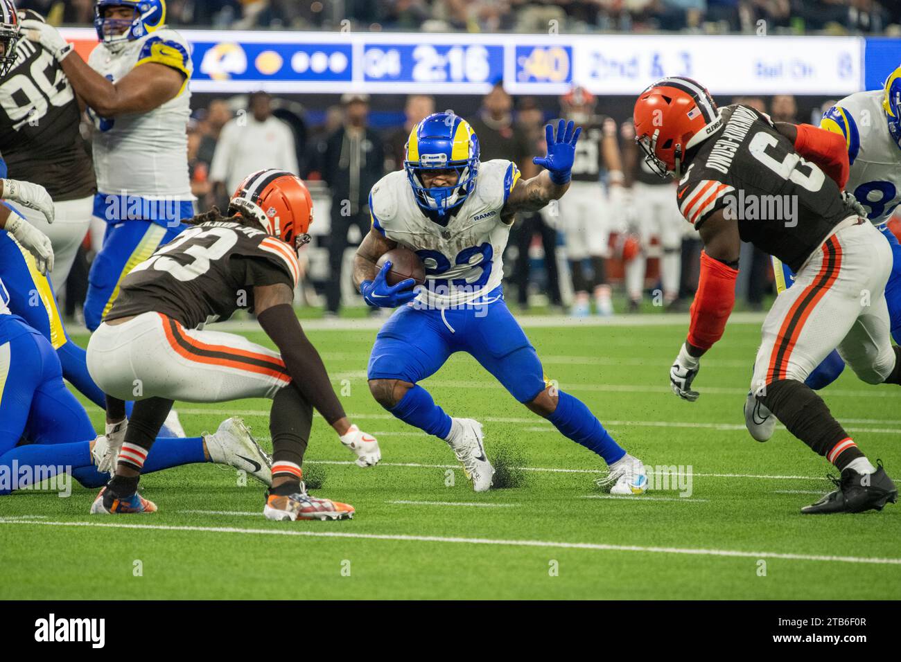 Los Angeles Rams safety John Johnson III (43) and teammates celebrate ...