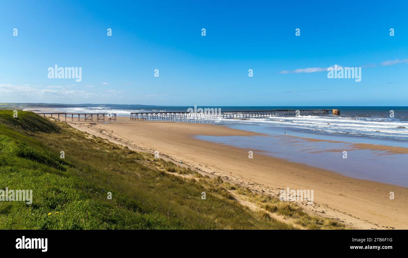 The North Sands Beach in Hartlepool, England, UK Stock Photo - Alamy