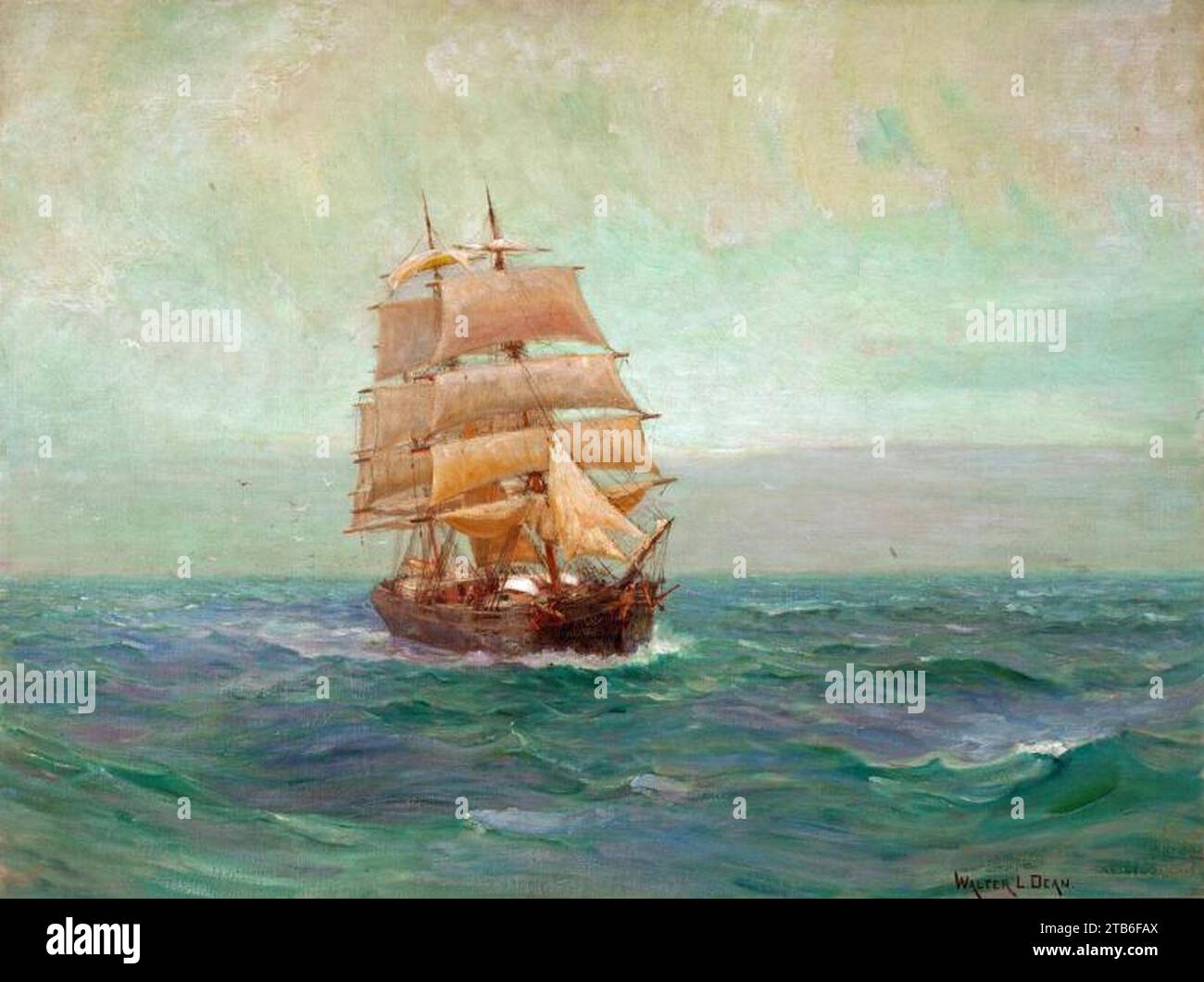 Walter Lofthouse Dean - Fog Off Gloucester Stock Photo - Alamy