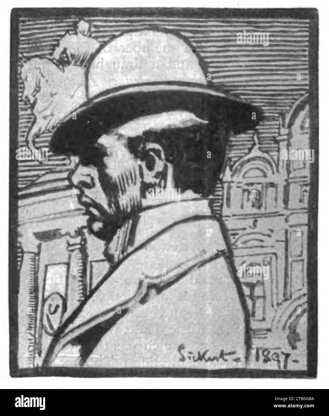 Walter Sickert self-portrait Stock Photo - Alamy