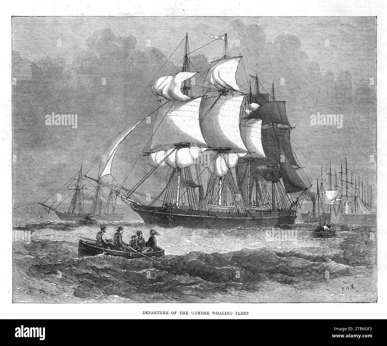 Walter William May - Departure of the Dundee Whaling Fleet - The ...