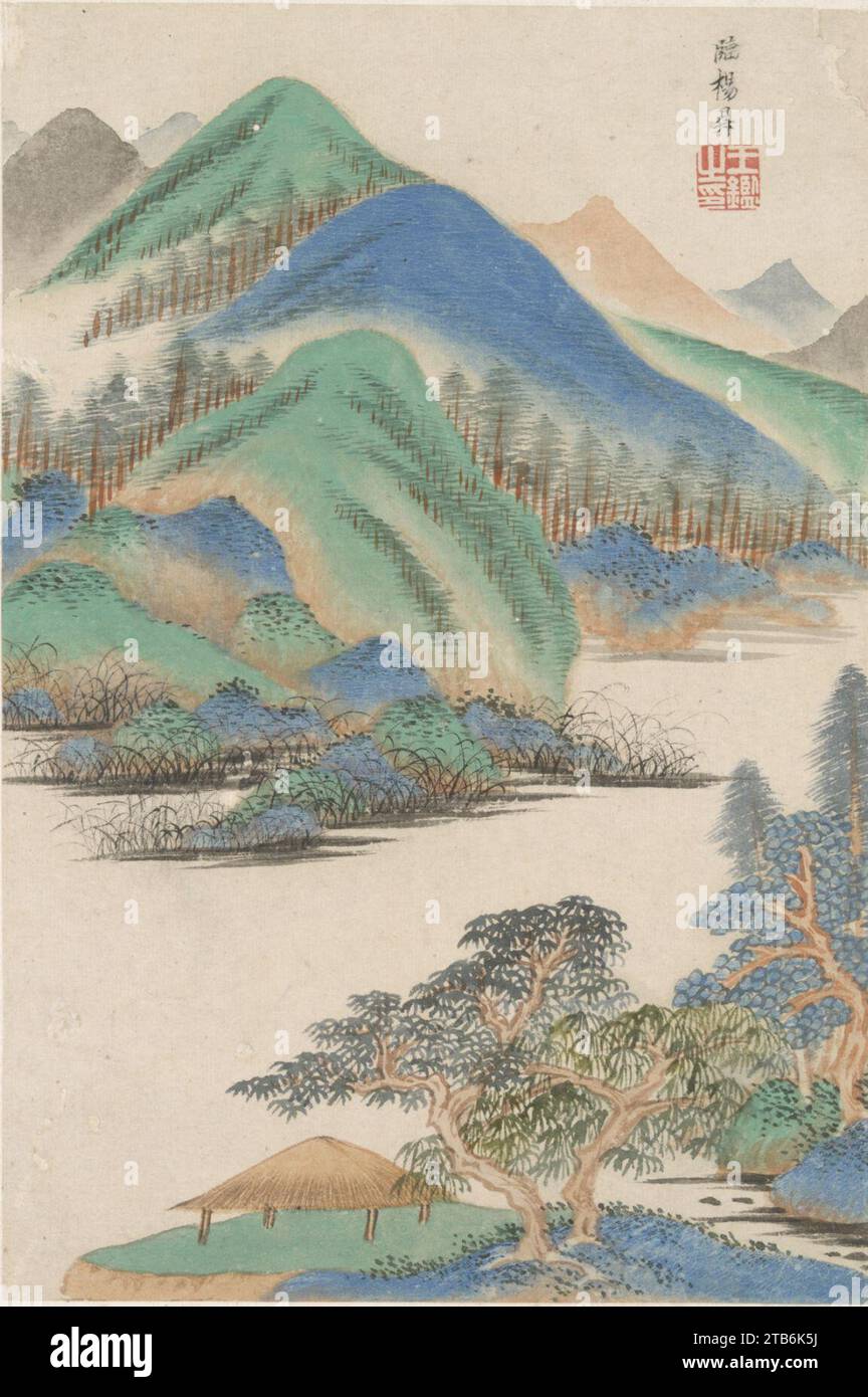 Wang Jian - Landscape in the Style of Various Old Masters, In the Style ...