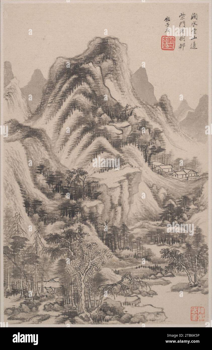 Wang Jian - Landscapes in the styles of old masters Stock Photo - Alamy