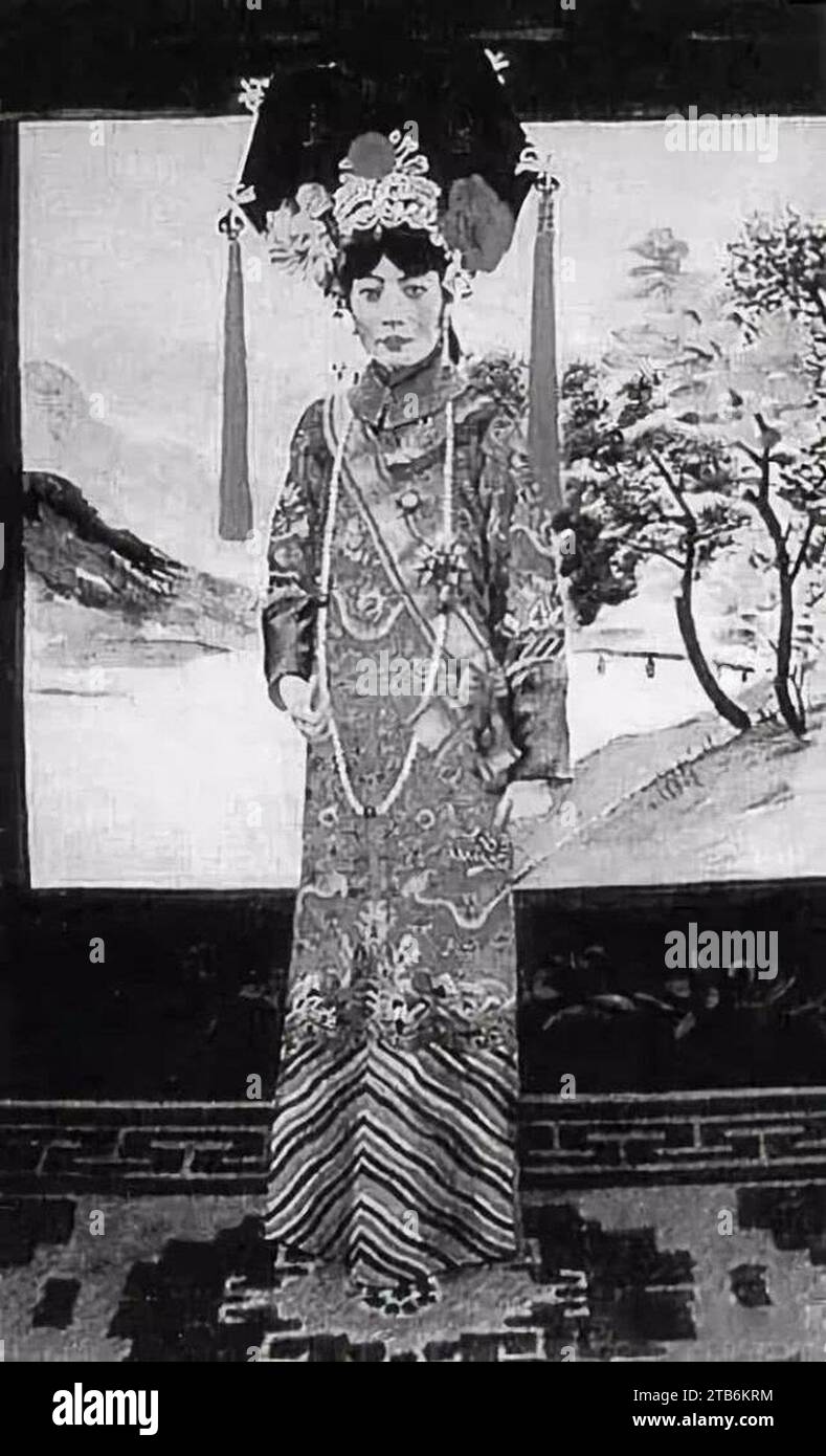 Wanrong as Empress of Manchukuo, 1930s Stock Photo - Alamy