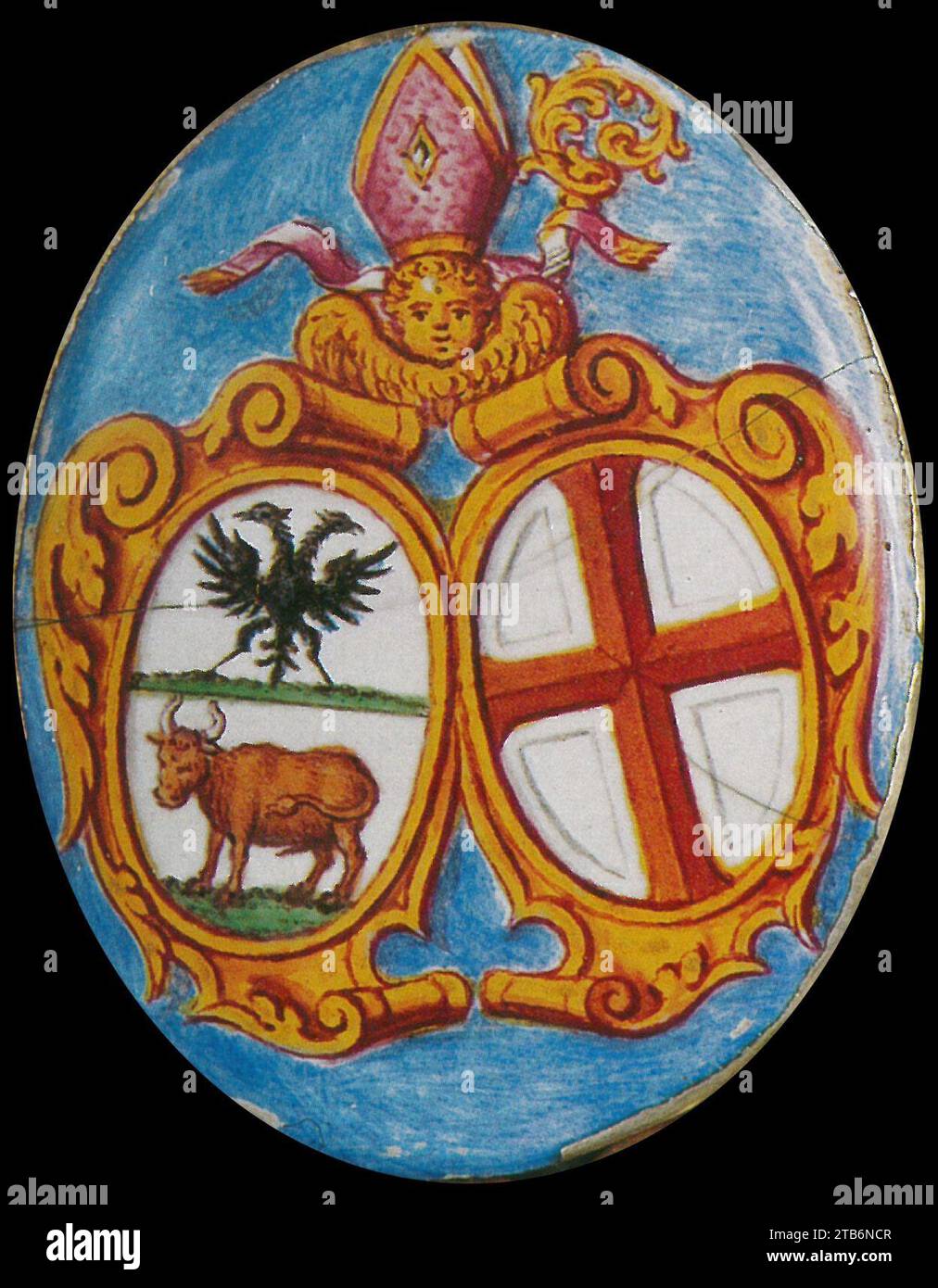 Wappen Abt Alphons Torelli Stock Photo - Alamy