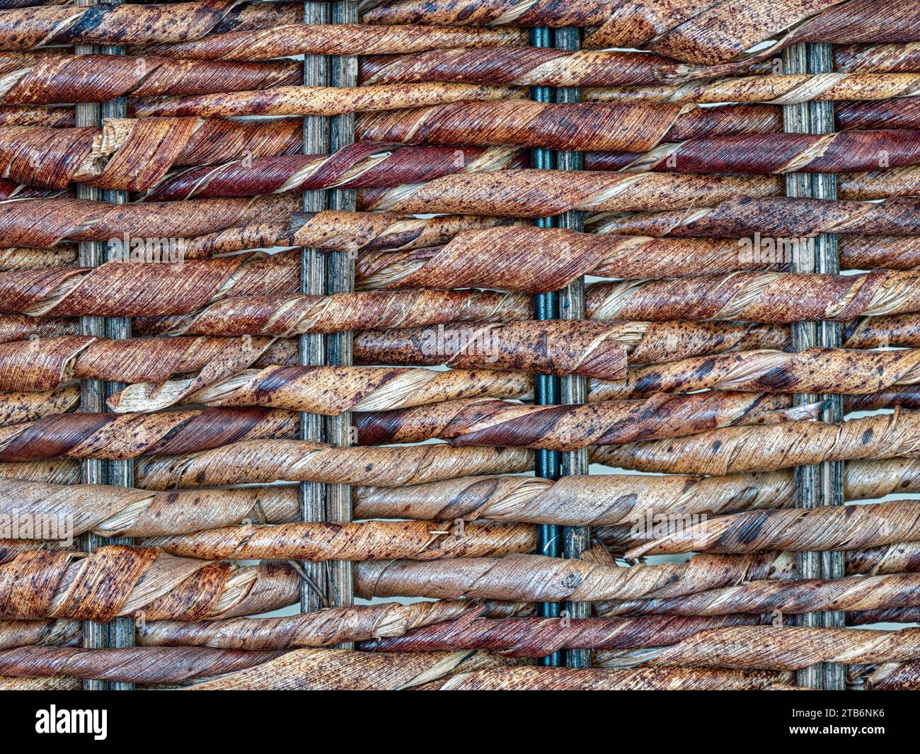 The detail of a wicker weave room divider Stock Photo - Alamy