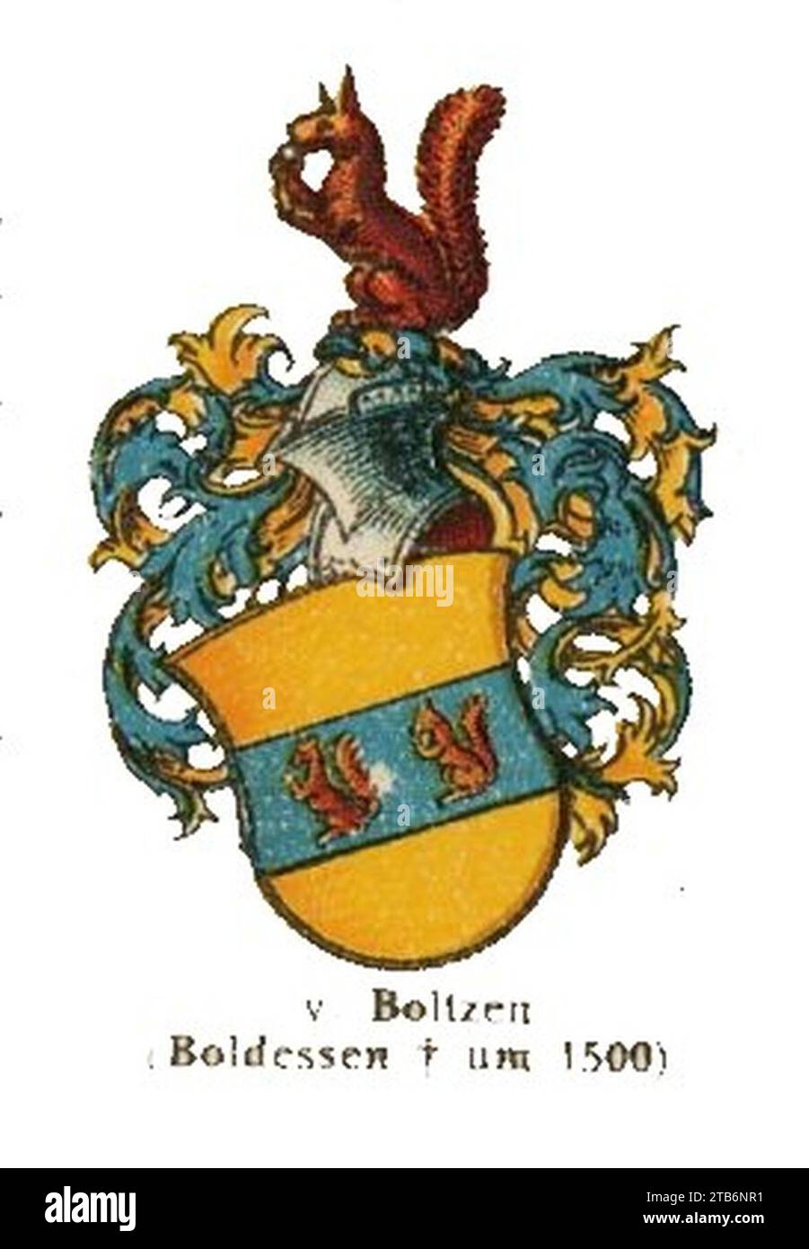 Wappen Boltzen Wappensammlung Weller 3280a Stock Photo - Alamy