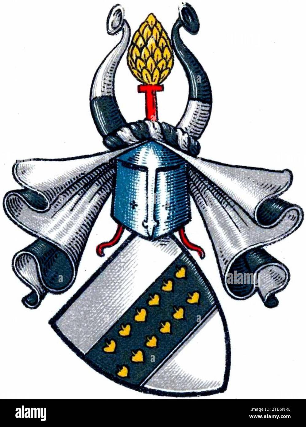 Wappen Brawe Spießen T47 Stock Photo - Alamy