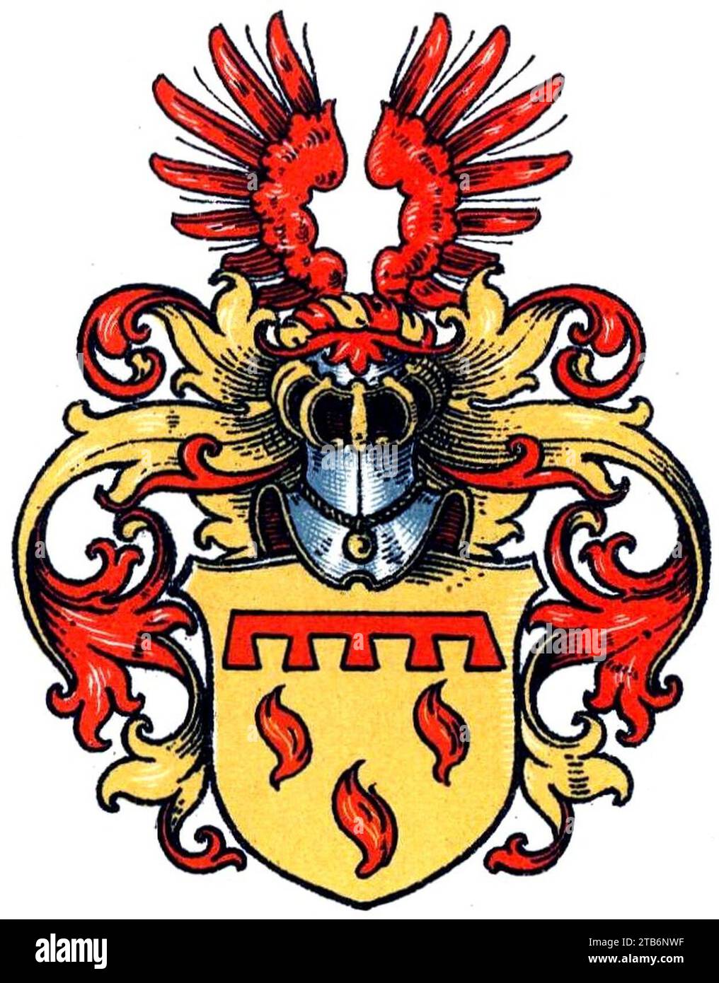 Wappen Buttel Spießen T64 Stock Photo - Alamy