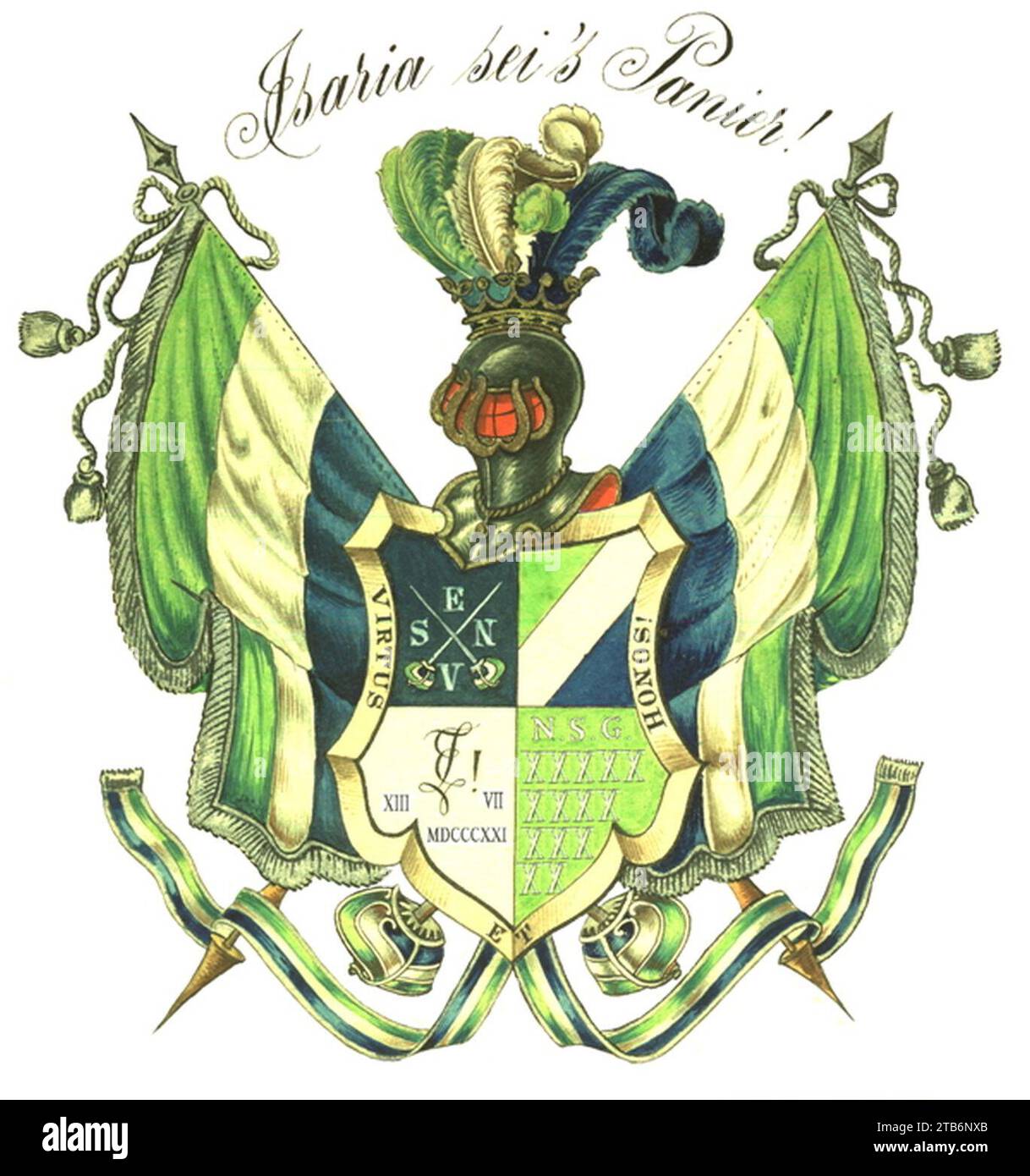 Wappen Corps Isaria Stock Photo - Alamy