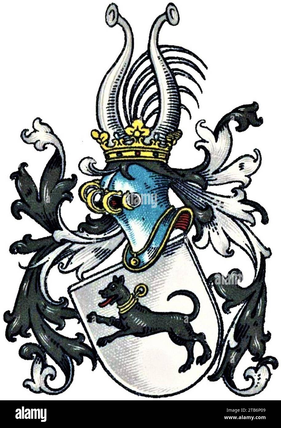 Wappen Damm Spießen T91 Stock Photo - Alamy