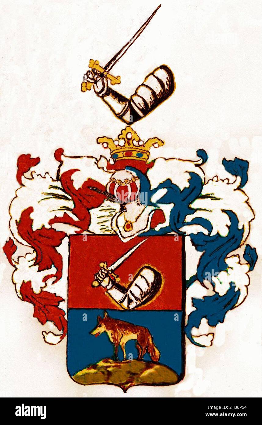 Wappen der Ritter Lenk von Wolfsberg Stock Photo - Alamy