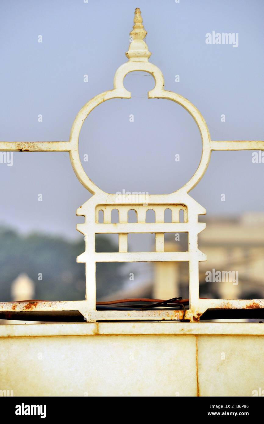 Partial view of Jai Gurudev Mandir, Mathura, Uttar Pradesh, India Stock ...