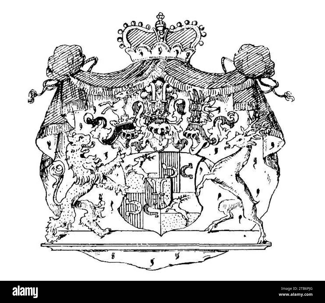 Wappen Fuerst Dietrichstein Graf Proskau Stock Photo - Alamy