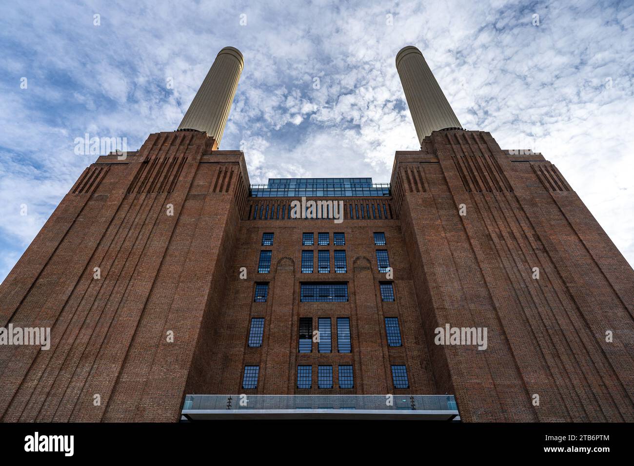 Battersea Power Station in London, shopping mall from factory Stock ...